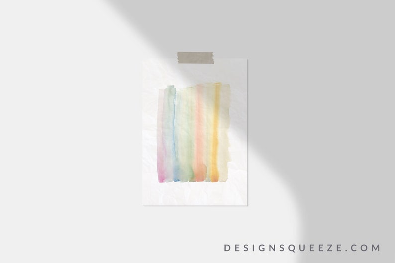 Watercolor Art, Printable Watercolor Wash Print, Wall Art, Wall Decor ...
