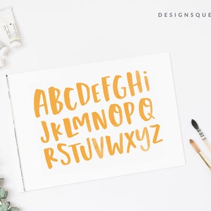 Printable Alphabet Art, Orange, Baby Nursery Decor Printable ...