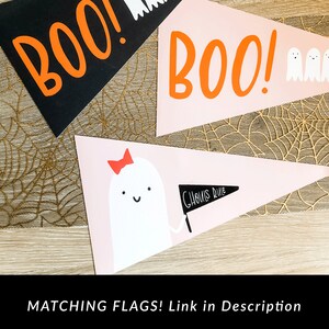 Ghouls Rule Pink Halloween Printable, Cute Ghost Halloween Art, Girl ...