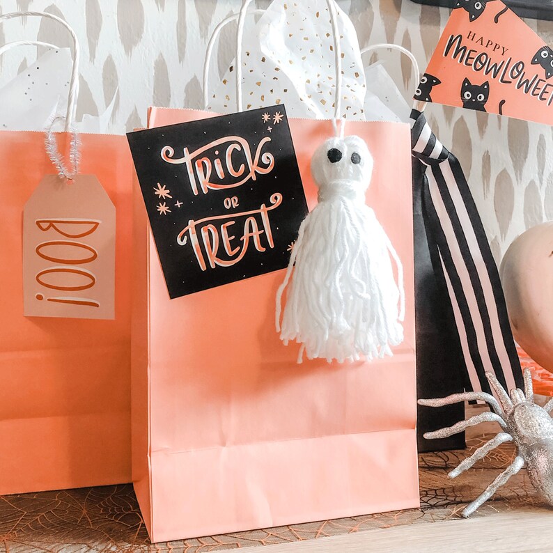 Small Halloween Signs Boo Basket Halloween Printables Cute | Etsy