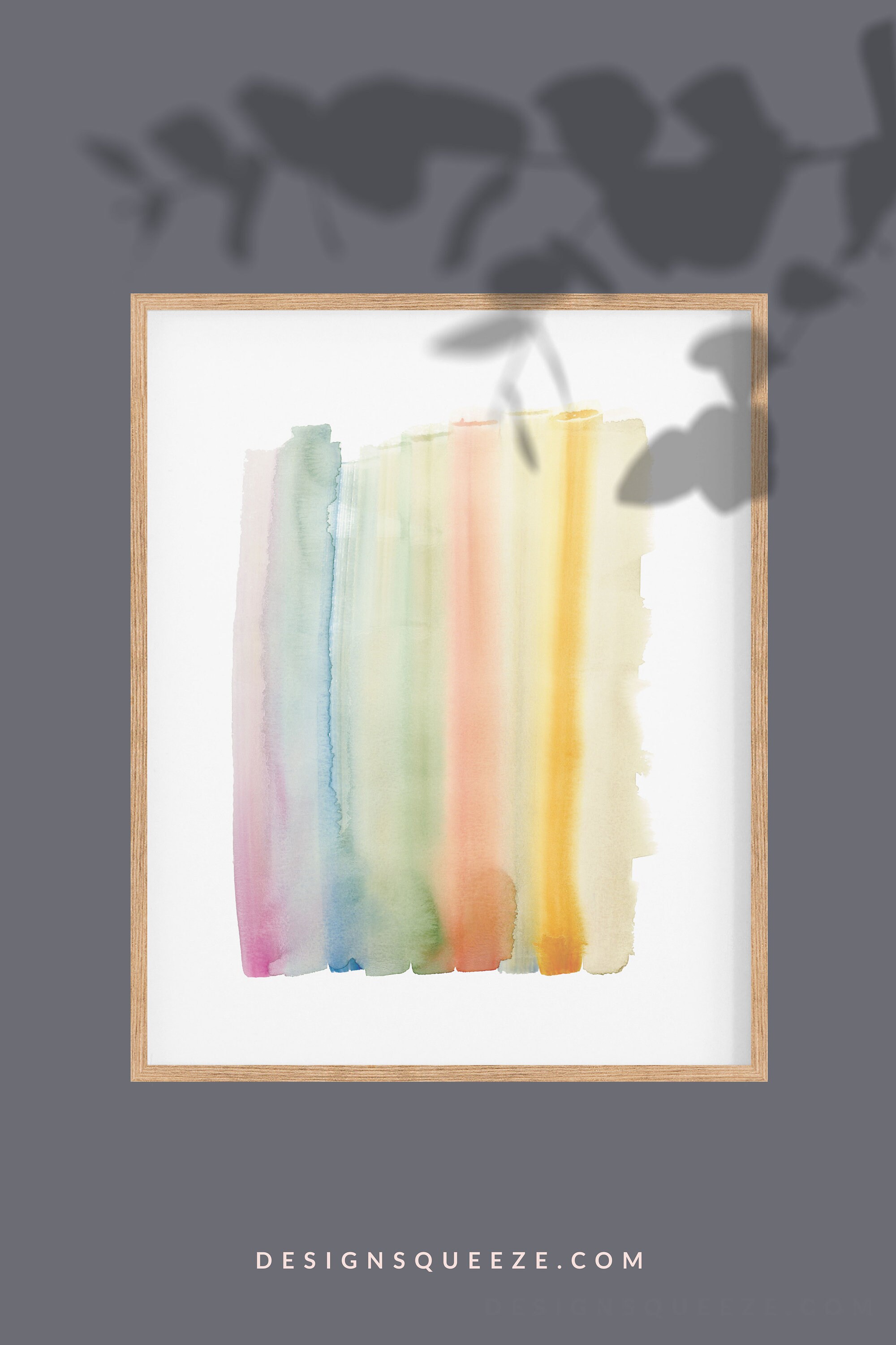 Watercolor Art Printable Watercolor Wash Print Wall Art | Etsy