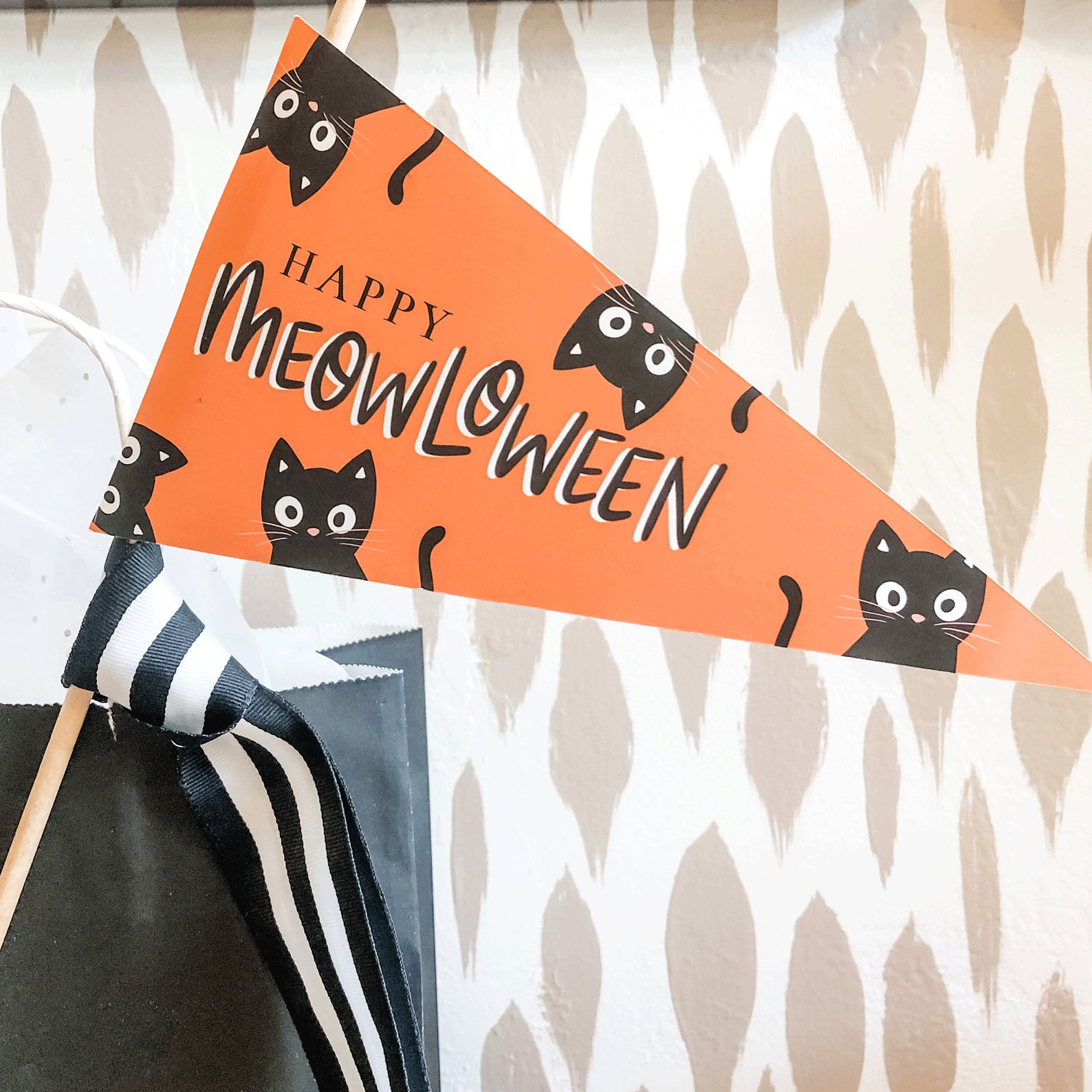 Printable Halloween Pennant Flags Boo Baskets Halloween - Etsy