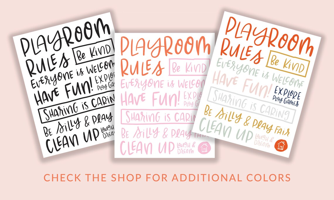 Printable Playroom Rules Playroom Art Play Room Rules Kid - Etsy