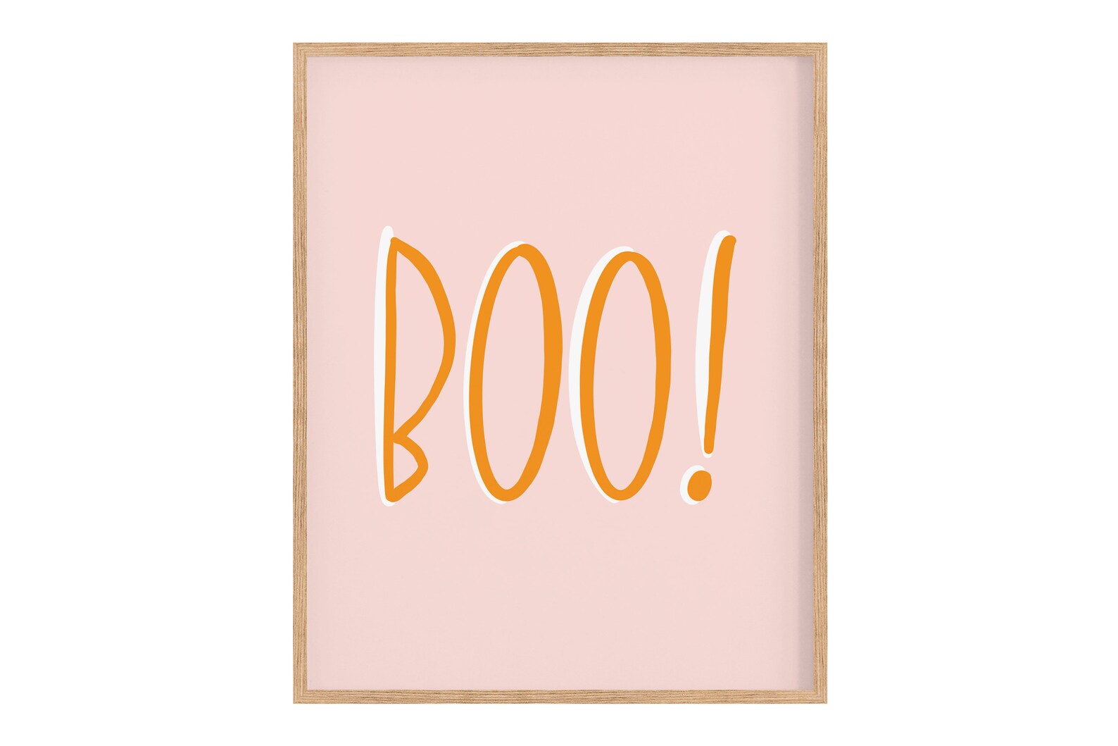 Boo Halloween Printable Pink Halloween Art Boo Sign Cute - Etsy