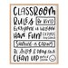 Printable Classroom Rules, Black and White Classroom, Classroom Art ...