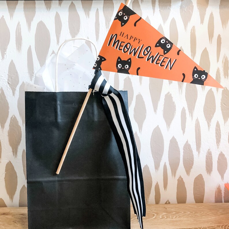 Printable Halloween Pennant Flags Boo Baskets Halloween - Etsy