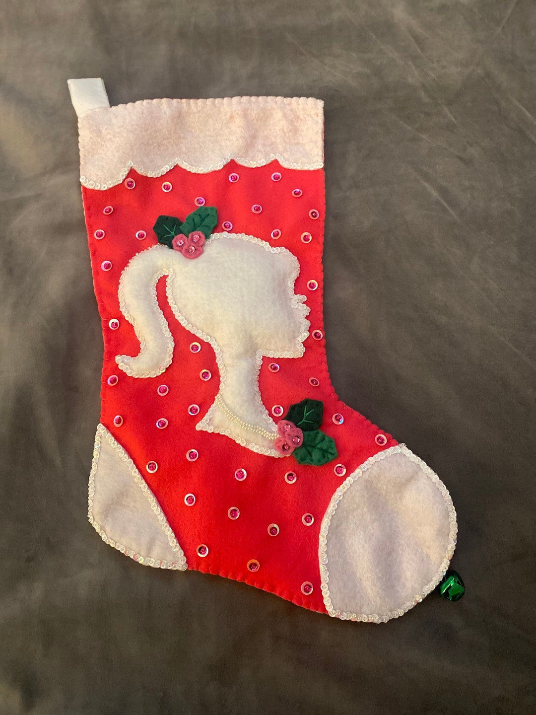 Barbie - Hot Pink Barbie Felt Christmas Stocking - 18 Inch Felt ...