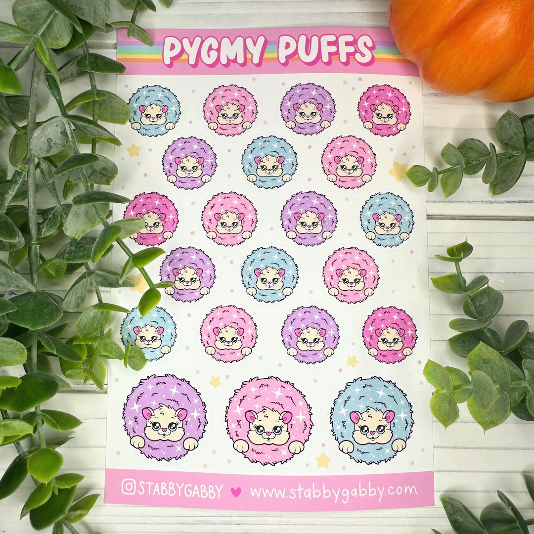 Puff Sticker Sheet | Planner Stickers | Vinyl Stickers | - Etsy