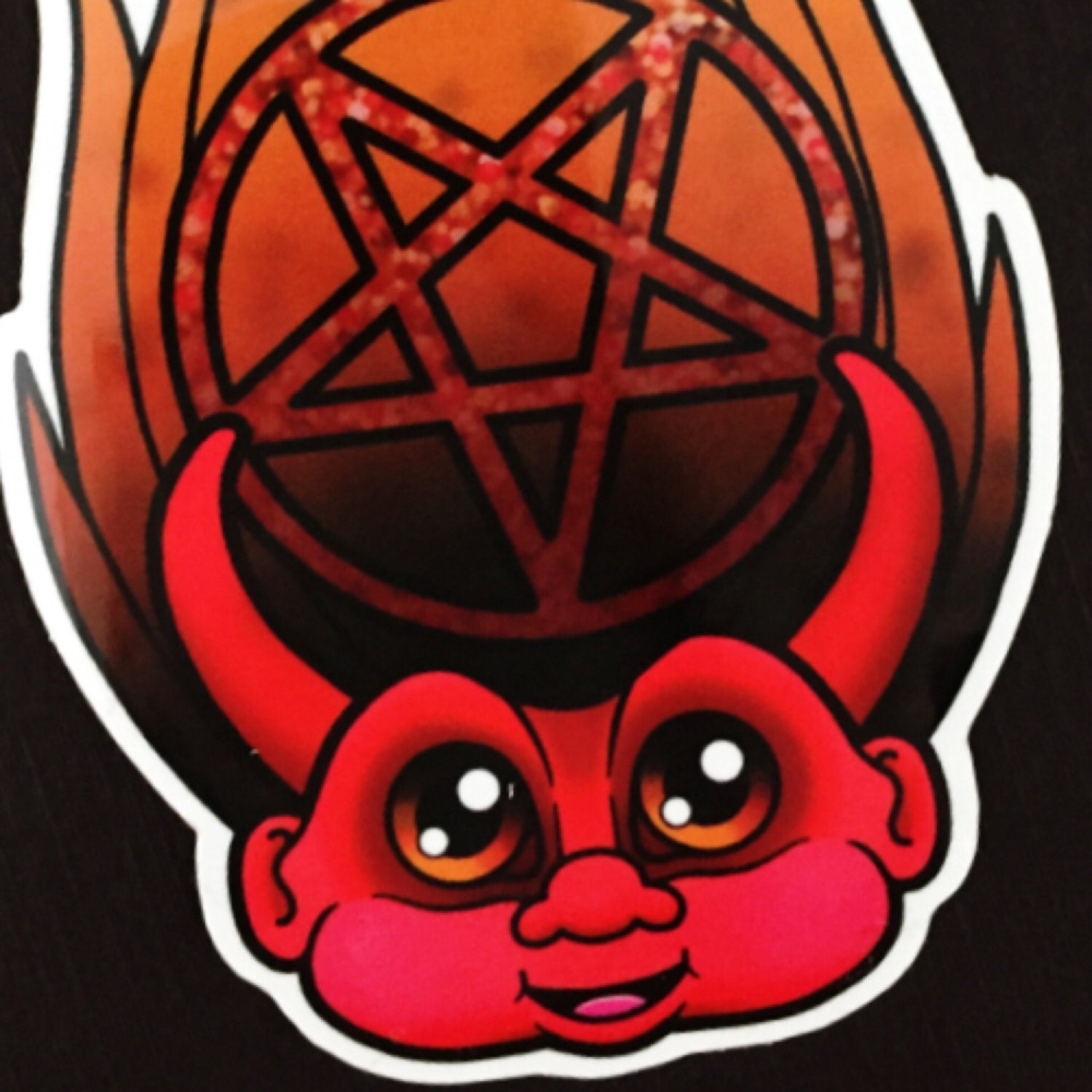 DEVIL TROLL STICKER | Etsy