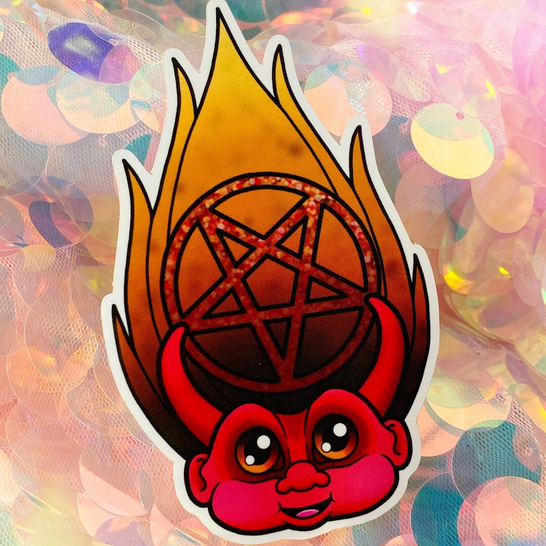 DEVIL TROLL STICKER - Etsy