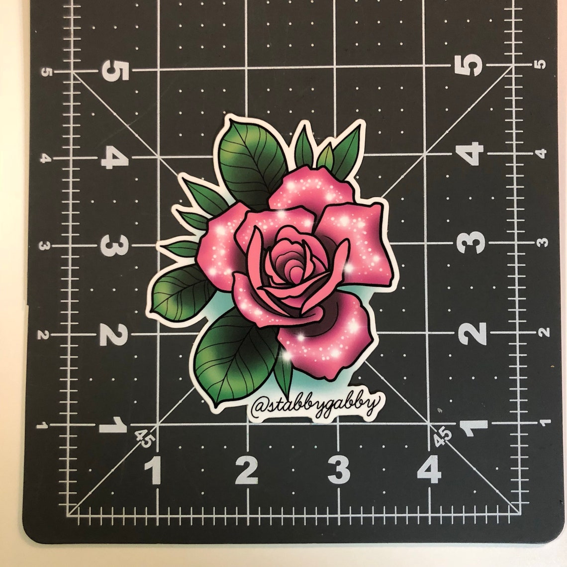 SPARKLING ROSES vinyl sticker | Etsy