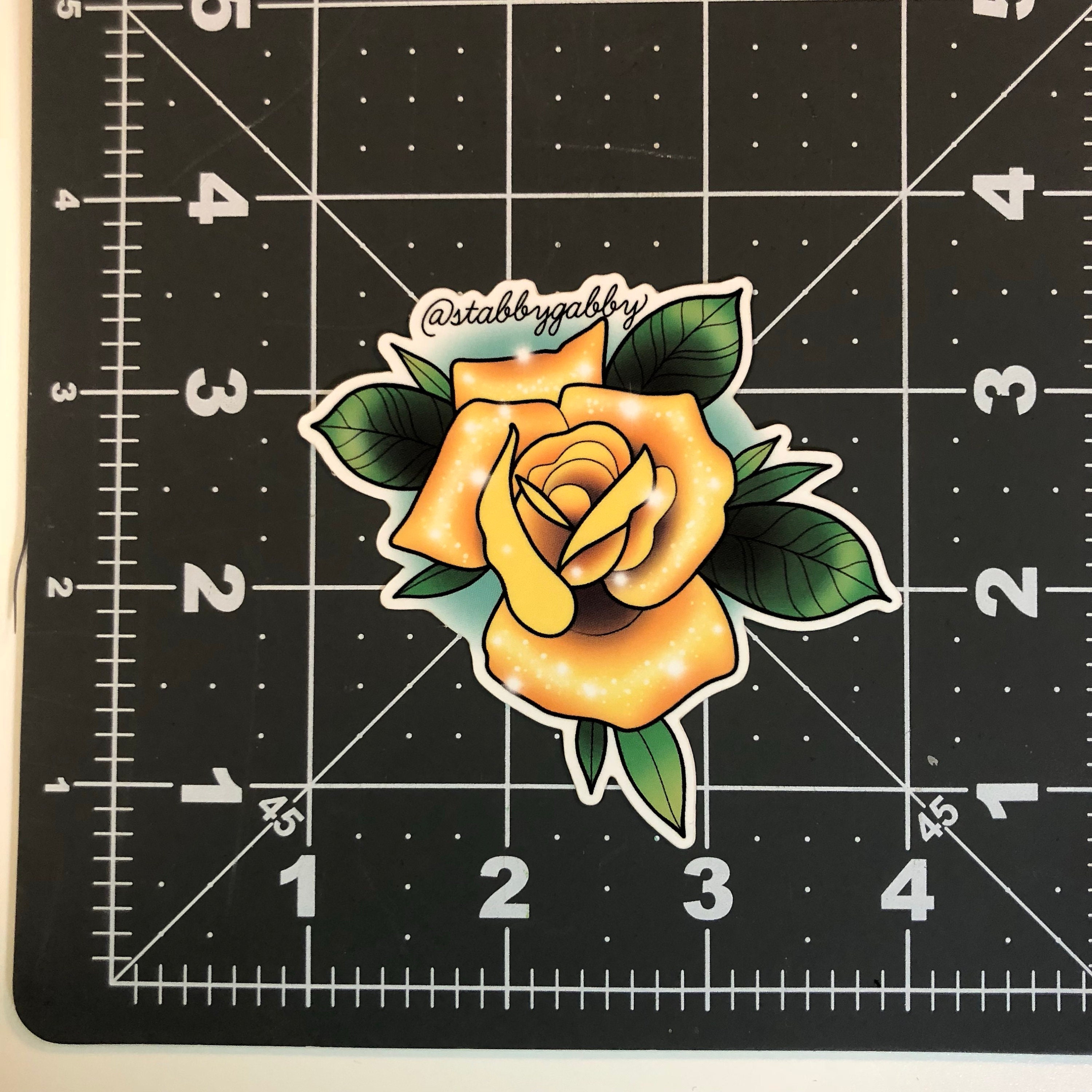 SPARKLING ROSES vinyl sticker | Etsy