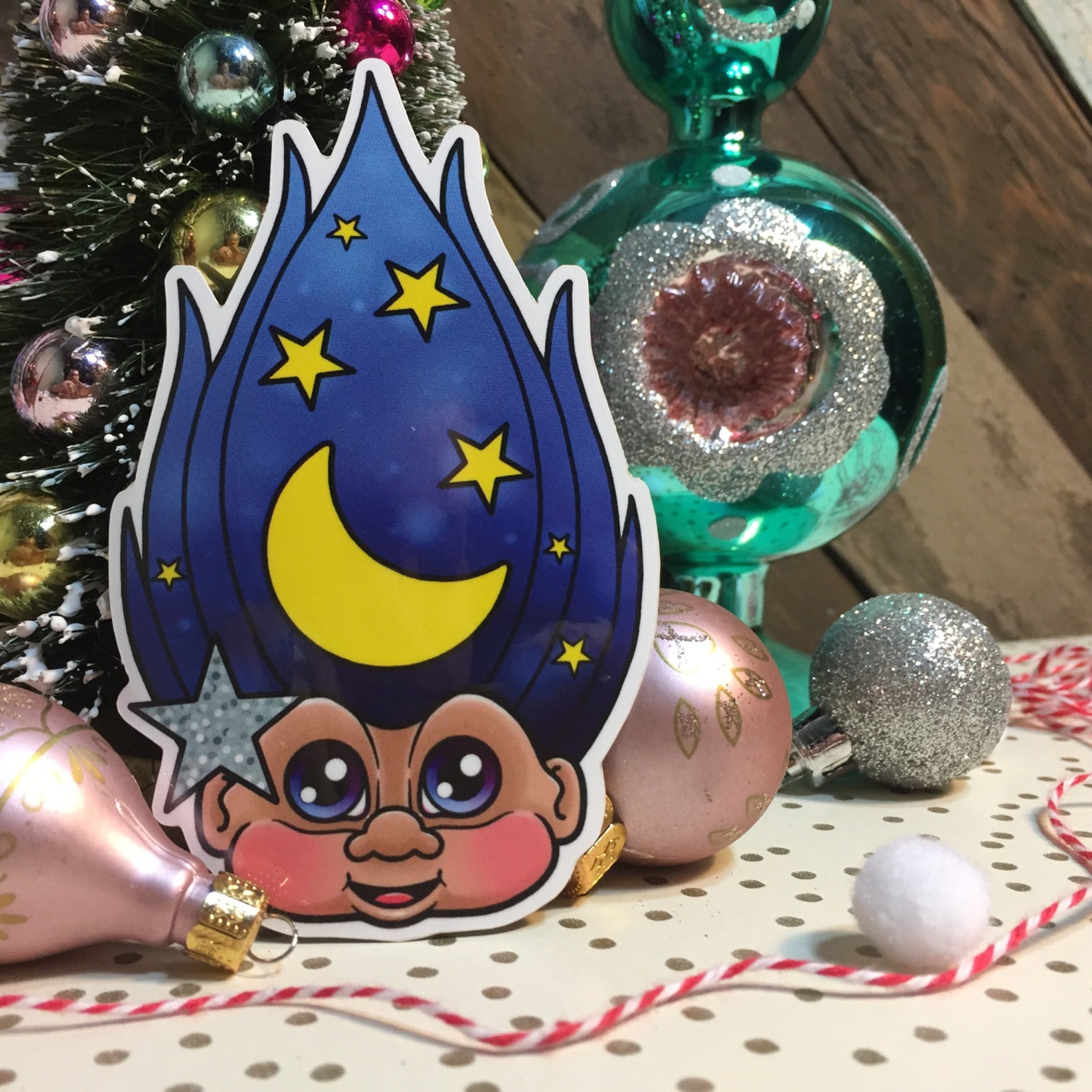 BLUE WIZARD TROLL Sticker - Etsy