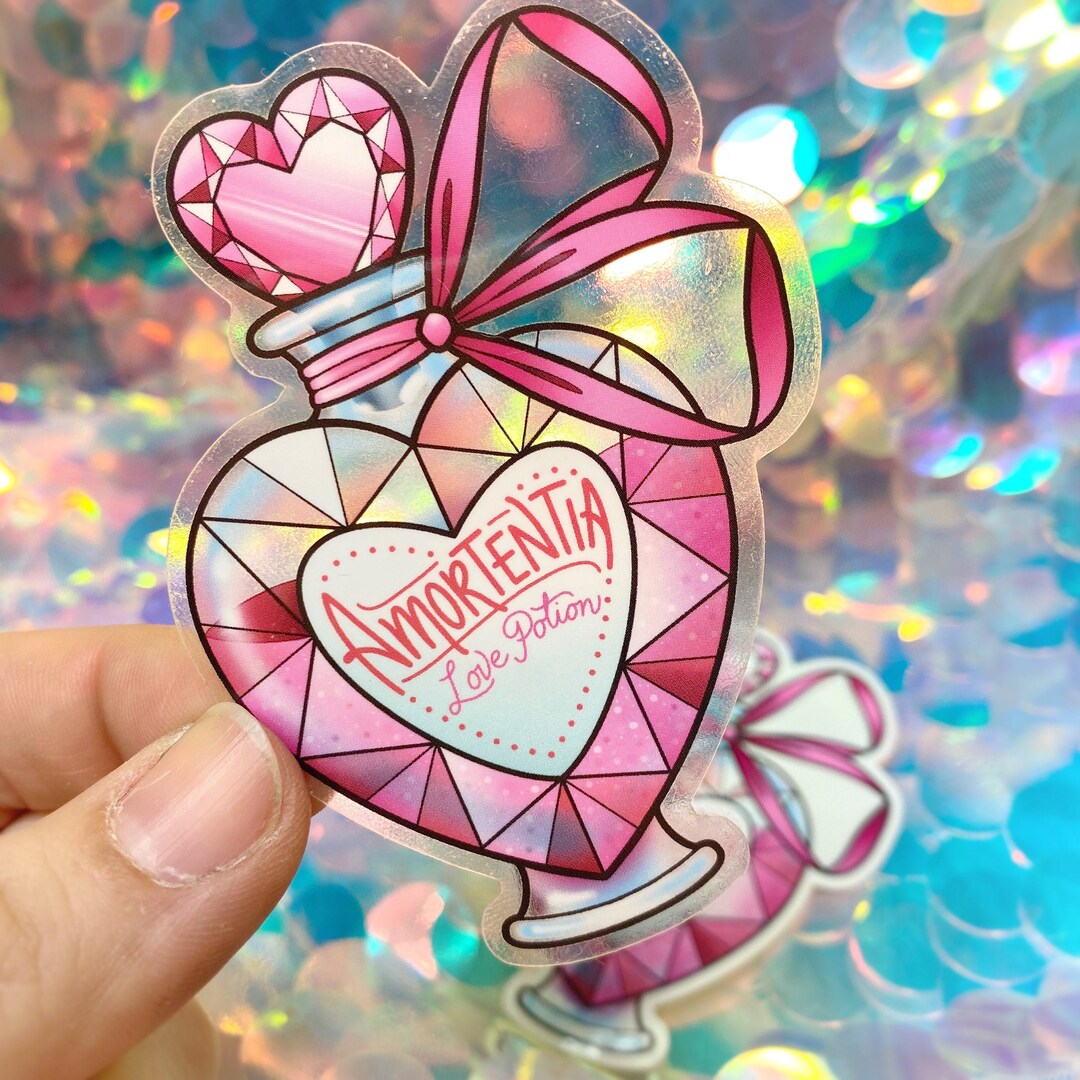Clear Love Spell Vinyl Sticker - Etsy