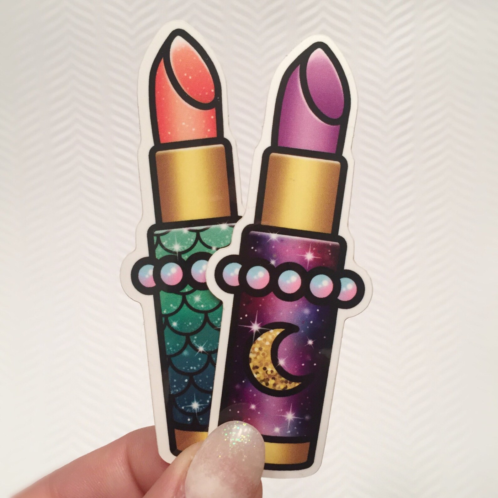 MERMAID LIPSTICK Vinyl Sticker - Etsy