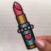 Pretty Pink Lipstick Vinyl Sticker - Etsy
