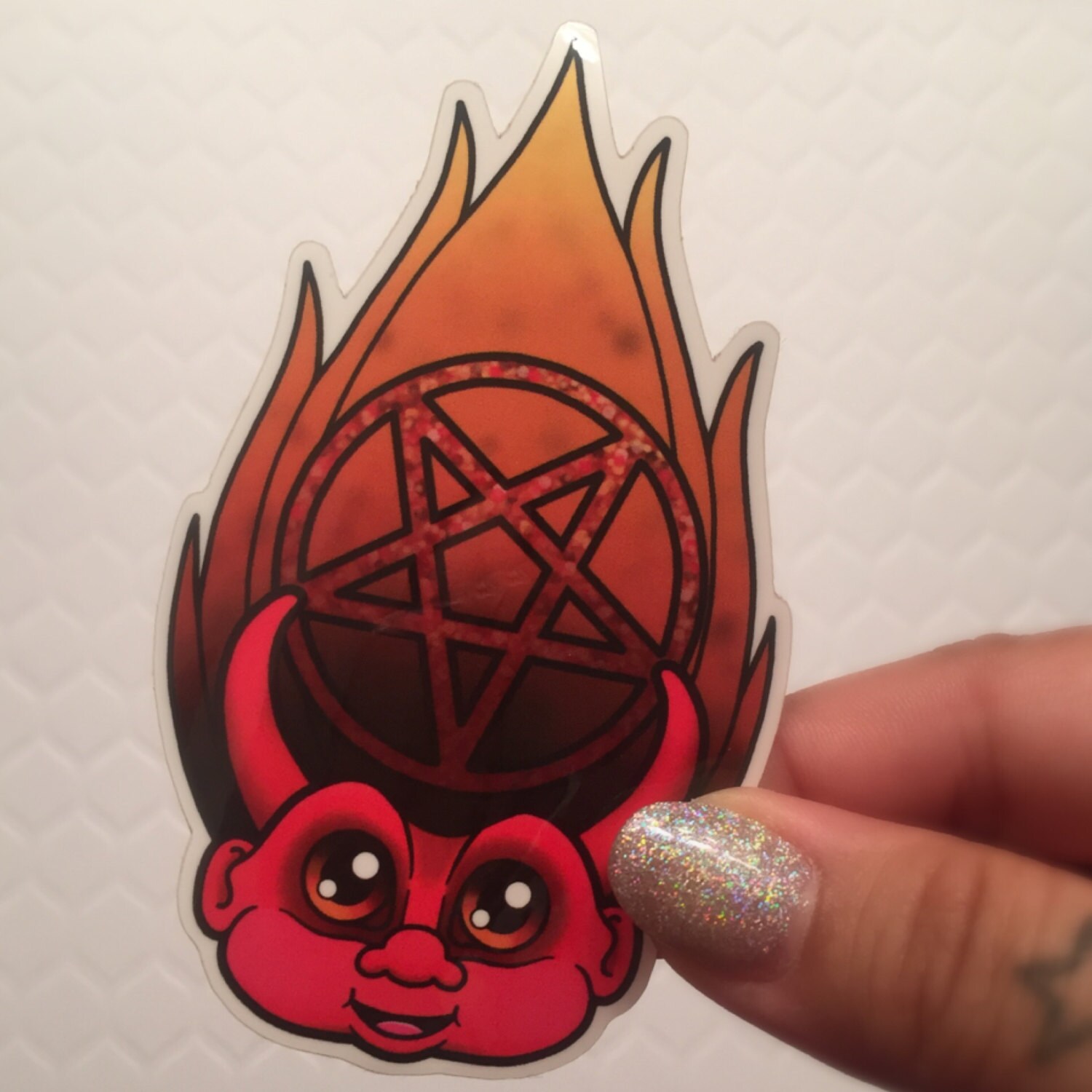 DEVIL TROLL STICKER | Etsy