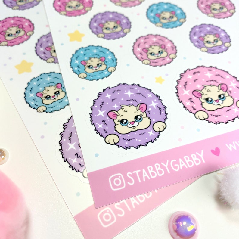 Puff sticker sheet Planner Stickers vinyl stickers | Etsy