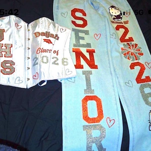 CUSTOM SENIOR Class 2027 Iron-on Patch Set for YOUR Jeans and Top - Etsy