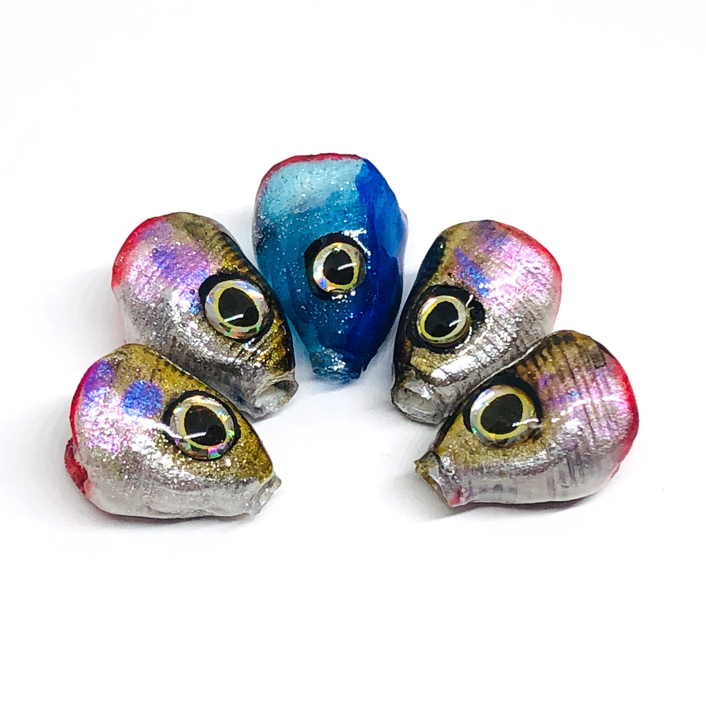 Red, White and Blue Head Pack DIY Variety Pack of Heads for Fly Fishing ...