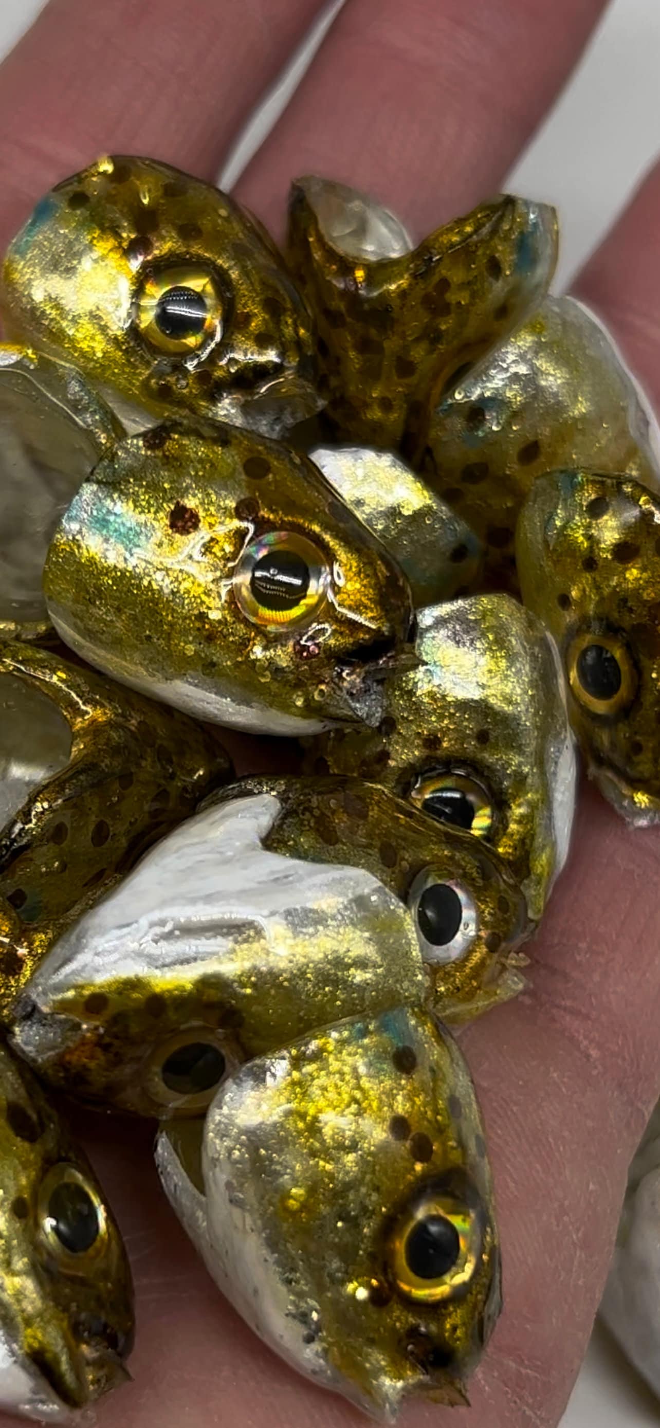 Juvenile Brown Trout Head -- DIY Fly Fishing or Spin Rod Lure Head by ...
