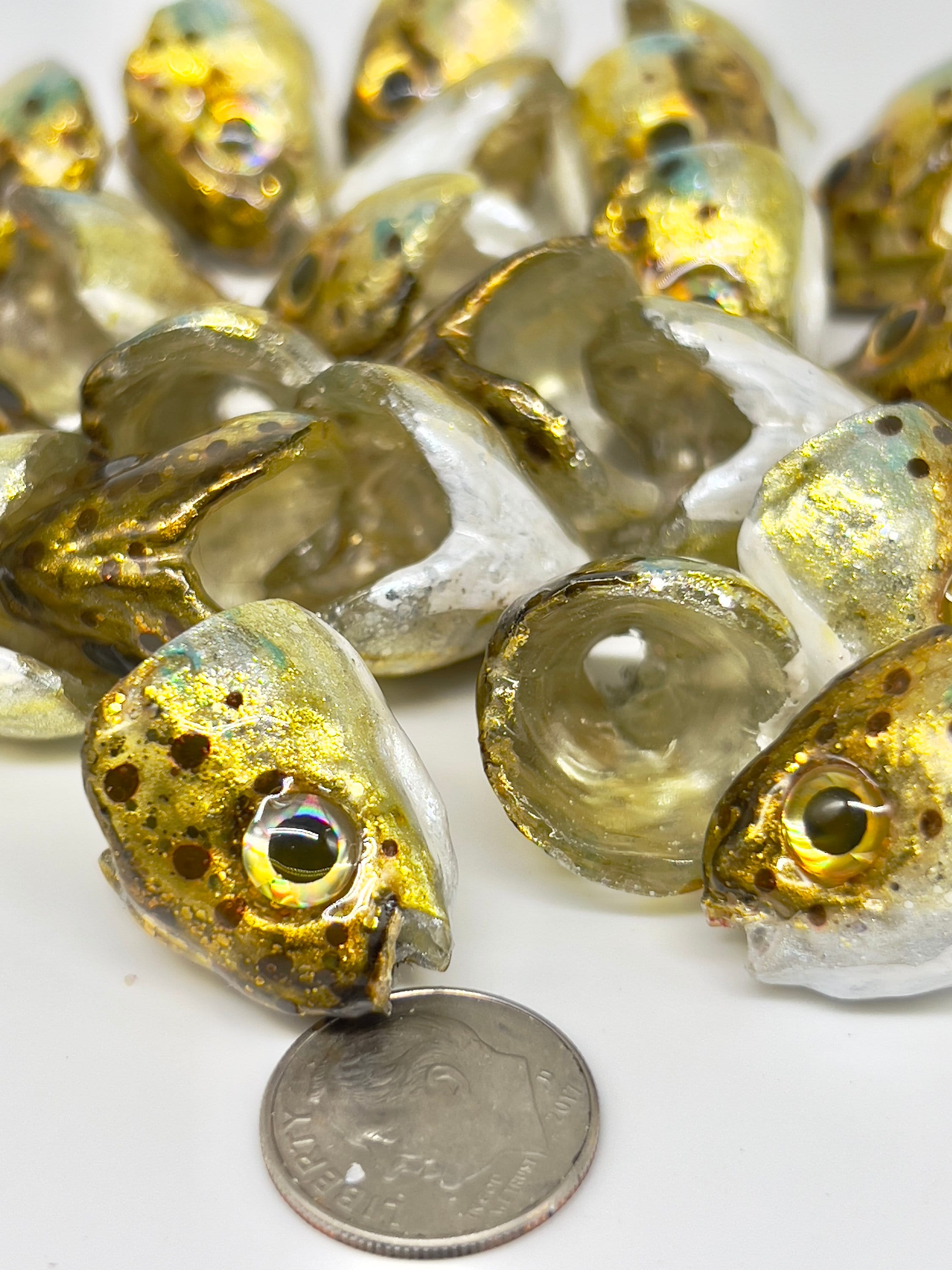 Juvenile Brown Trout Head -- DIY Fly Fishing or Spin Rod Lure Head by ...