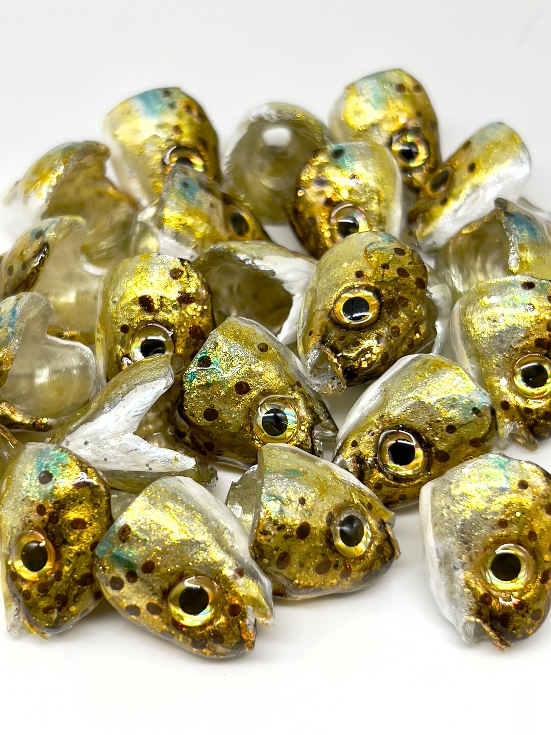 Juvenile Brown Trout Head -- DIY Fly Fishing or Spin Rod Lure Head by ...