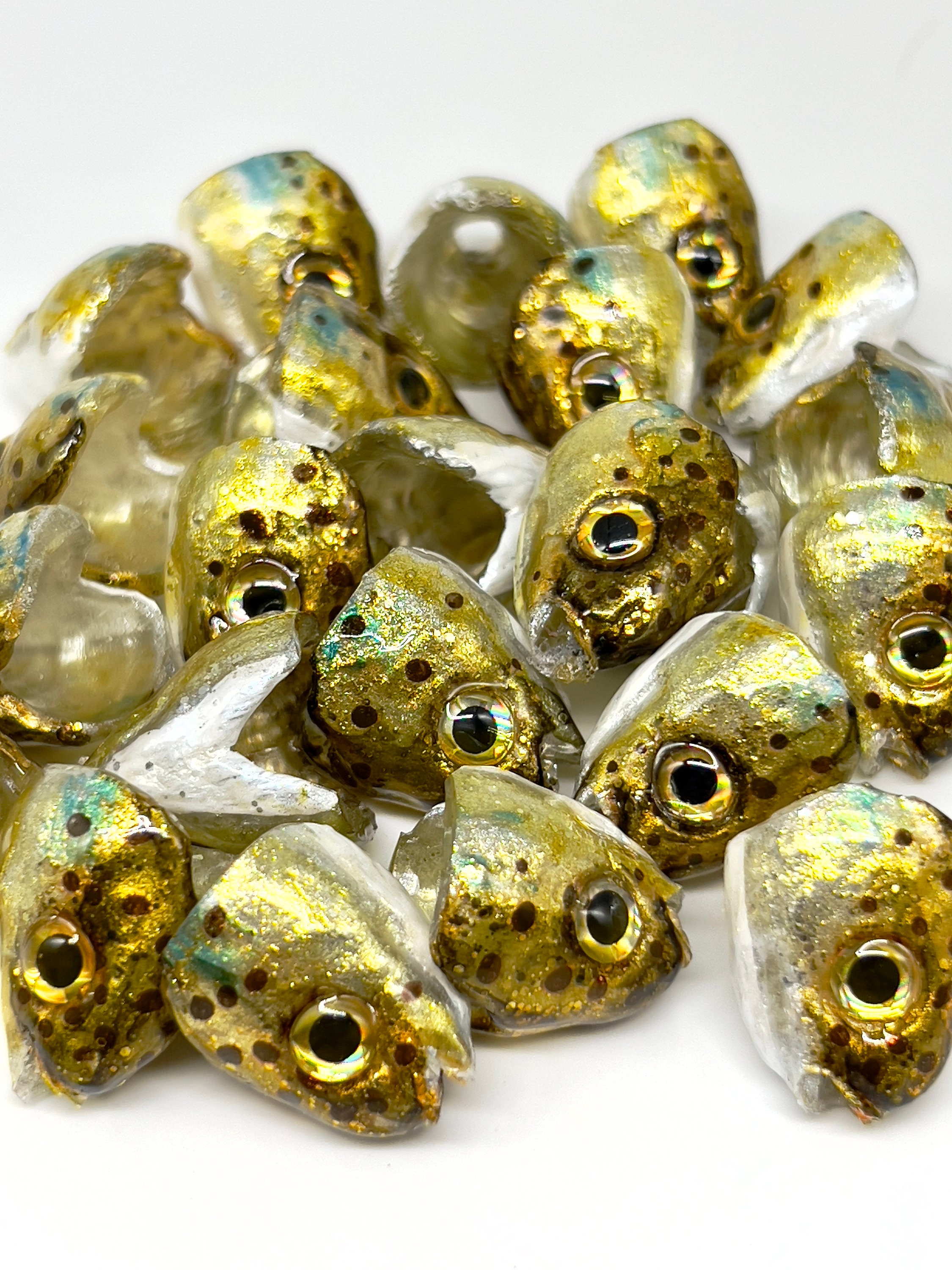 Juvenile Brown Trout Head -- DIY Fly Fishing or Spin Rod Lure Head by ...