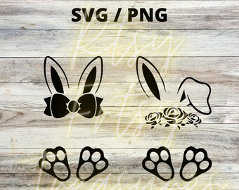 Floppy Ear Bunny Silhouette Png - Etsy