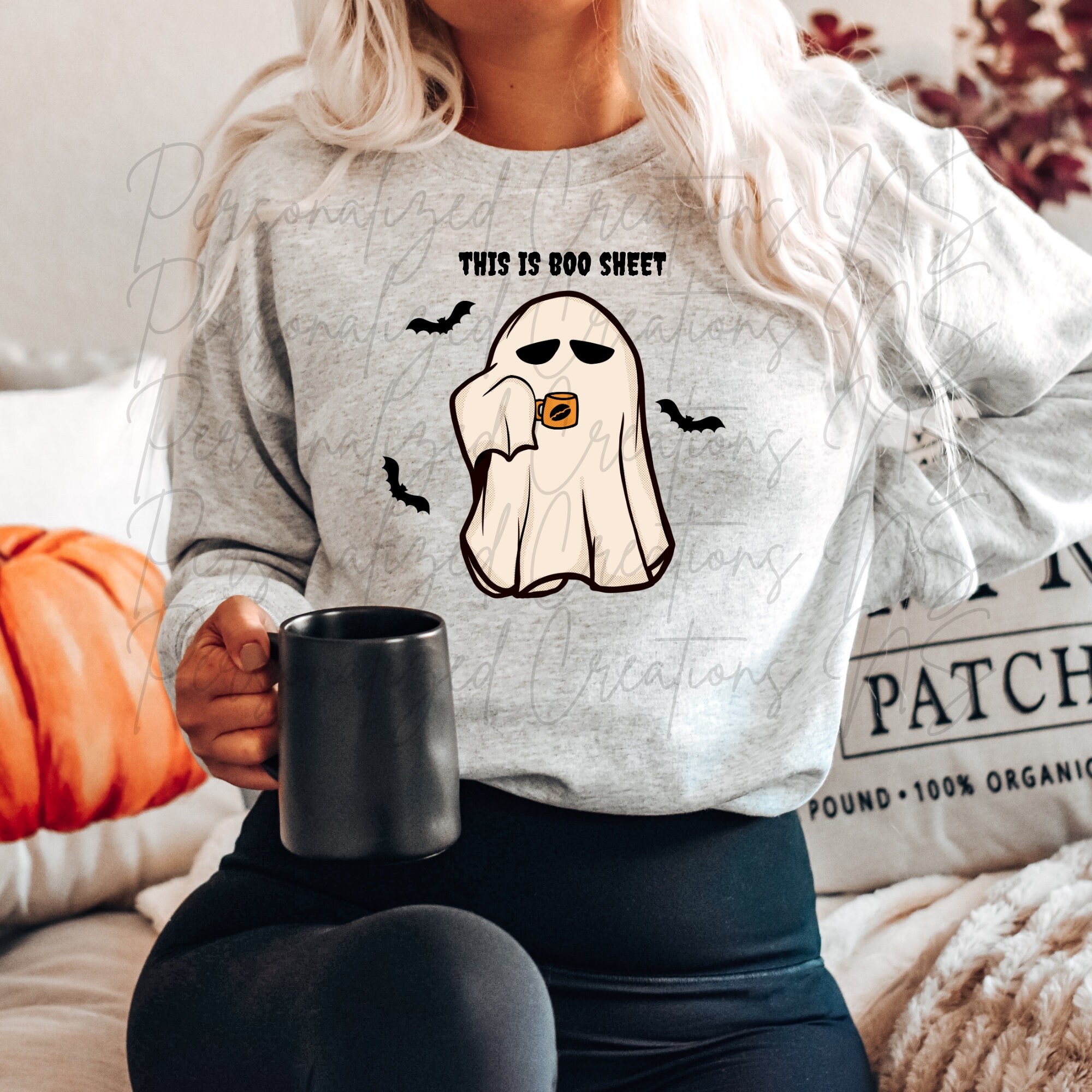 Ceci est Boo Sheet Png, Fatigué Sleepy Ghost buvant du café, Café ...