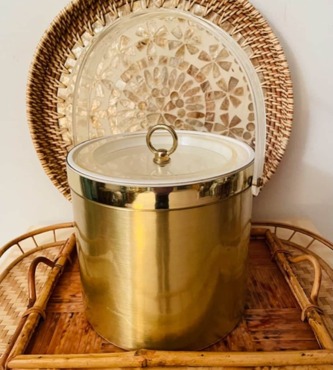 MCM Ice Bucket Georges Briard Ice Bucket Mid Century Modern Barware Mid ...