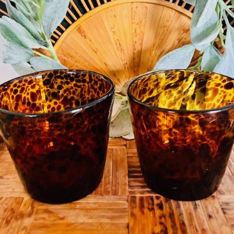 Tortoise Shell Glass - Etsy