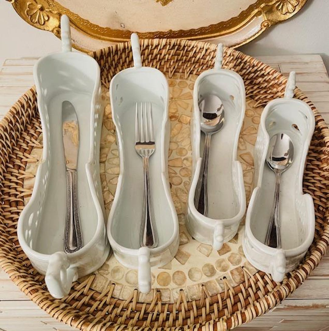 Cutlery Caddy Cutlery Caddies Buffet Entertaining Caddies Porcelain ...