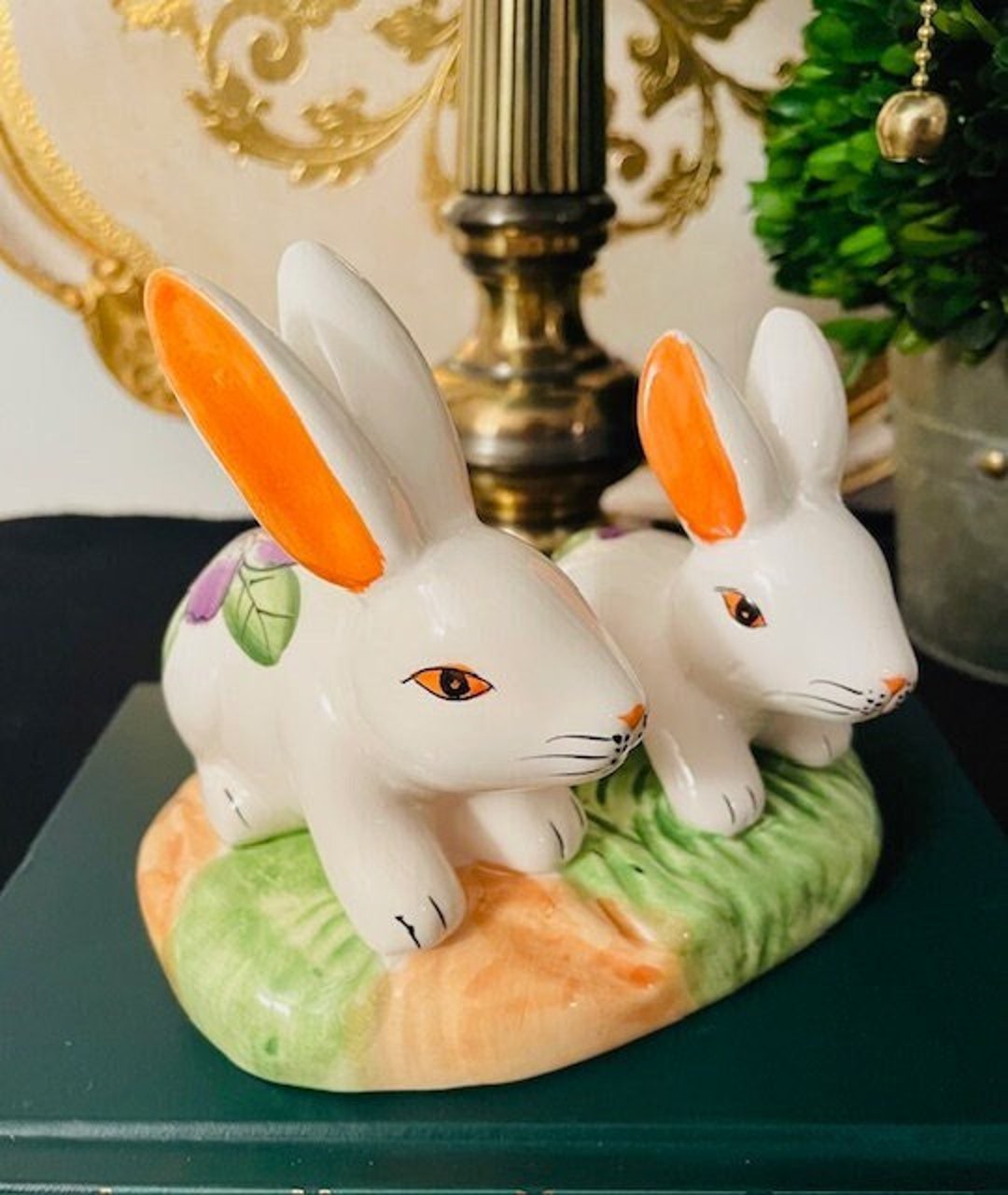 Bunnies Figurine Bunny Buddies Rabbit Love Rabbit Lover Rabbit ...