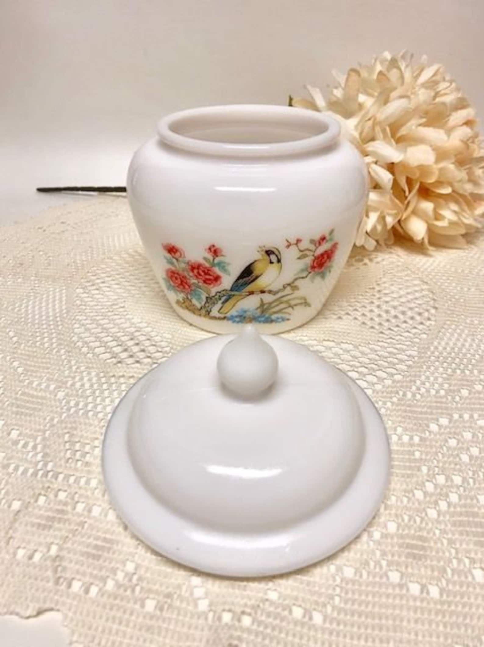 Vintage Avon Vanity Jar Powder Jar Covered Jar Avon | Etsy