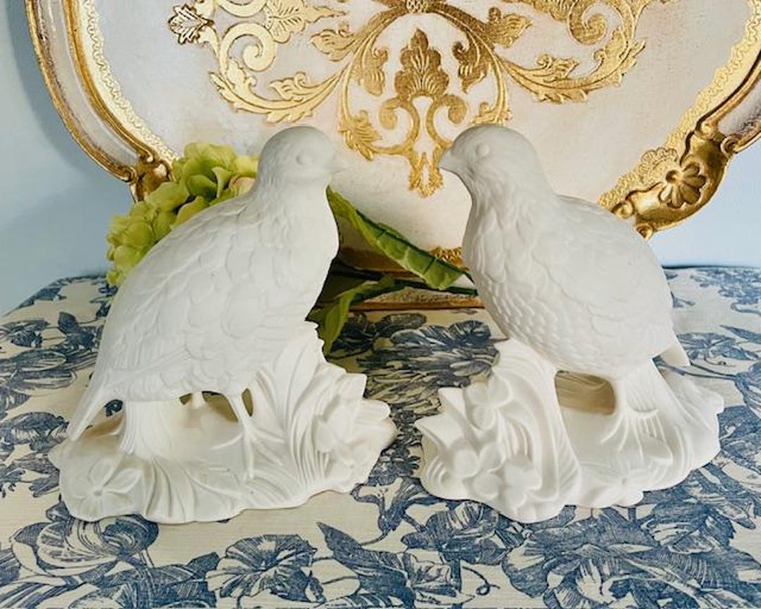 Quail Pair of Quails House of Litz Porcelain Quails Matte Porcelain ...