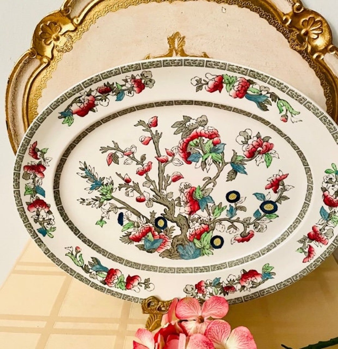 Indian Tree Platter Indian Tree China Pattern Chinoiserie - Etsy