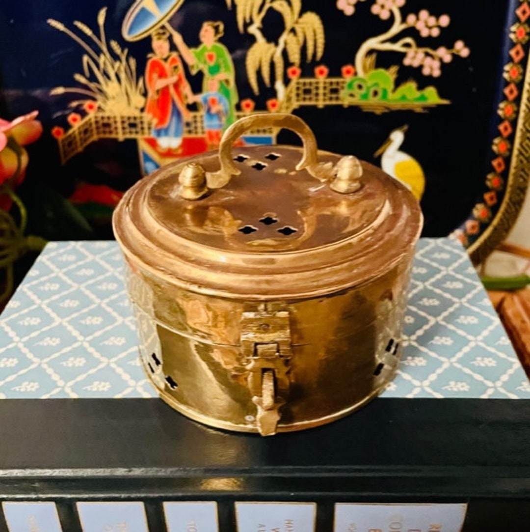 Brass Cricket Box Trinket Box Vintage Cricket Box Mini Box Collectible ...