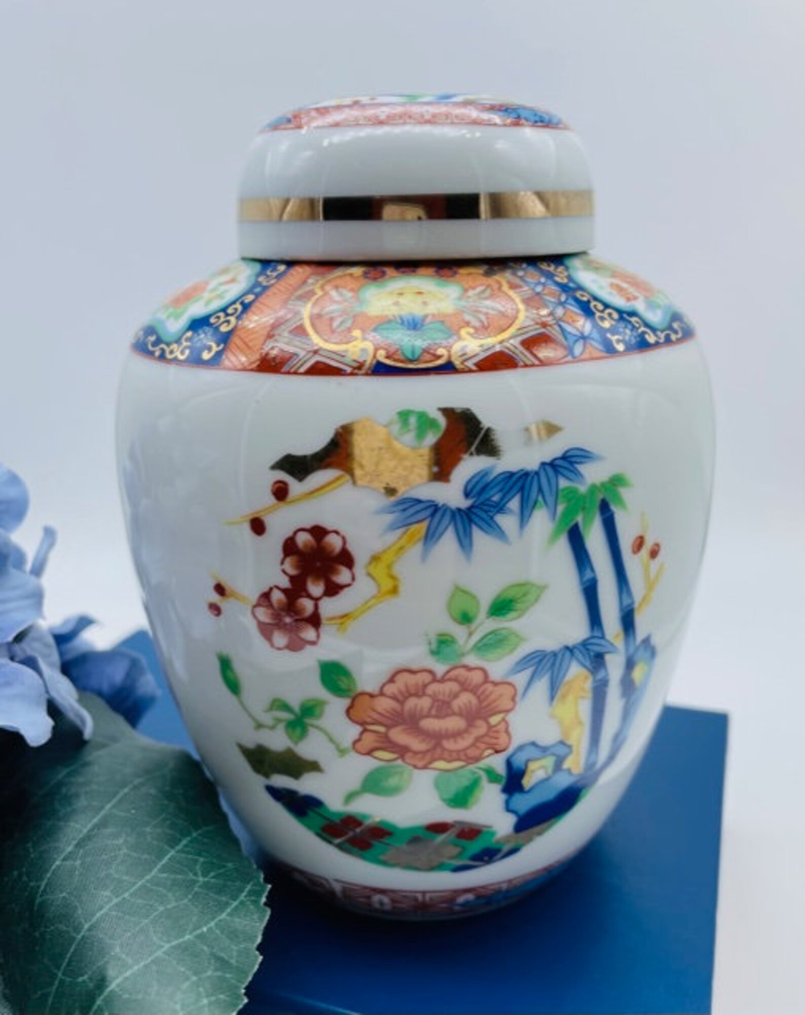 Imari Ware Ginger Jar Imari Ware Japan Chinoiserie Ginger Jar - Etsy
