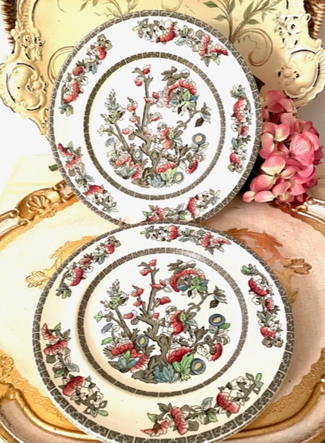 Indian Tree Plates Indian Tree China Pattern Johnson Bros. Chinoiserie ...
