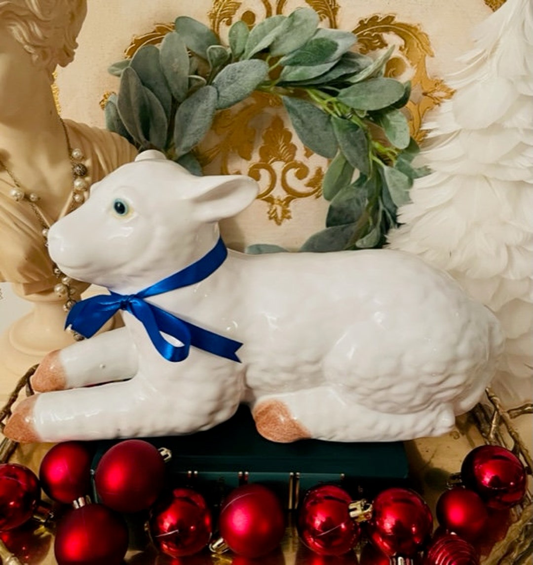 Lamb Large Lamb Lamb Figurine Lamb Collectible Lamb Love Lamb Collector ...