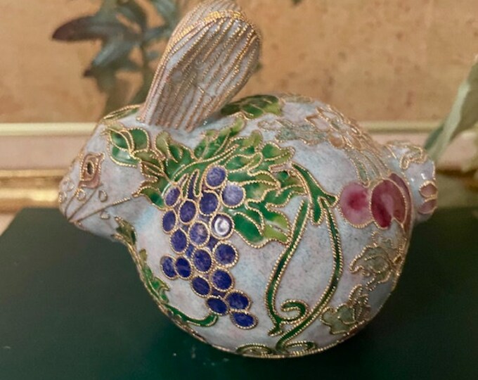 Cloisonne Rabbit Bunny Figurine Bunny Rabbit Rabbit Love Rabbit Lover ...