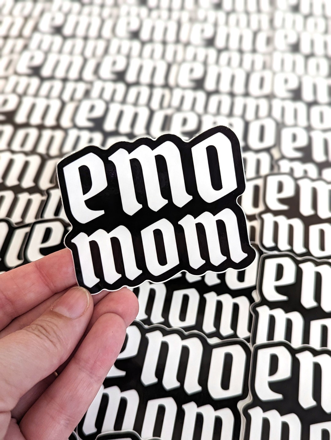 Emo Mom Sticker, Emo Vinyl Sticker, Emo Music Lover, Sceneior Emo, Gift ...
