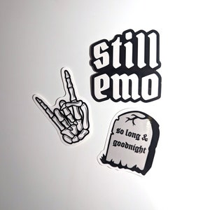 Still Emo Sticker Pack for Water Bottle, Vinyl Sticker for Laptop, Emo ...