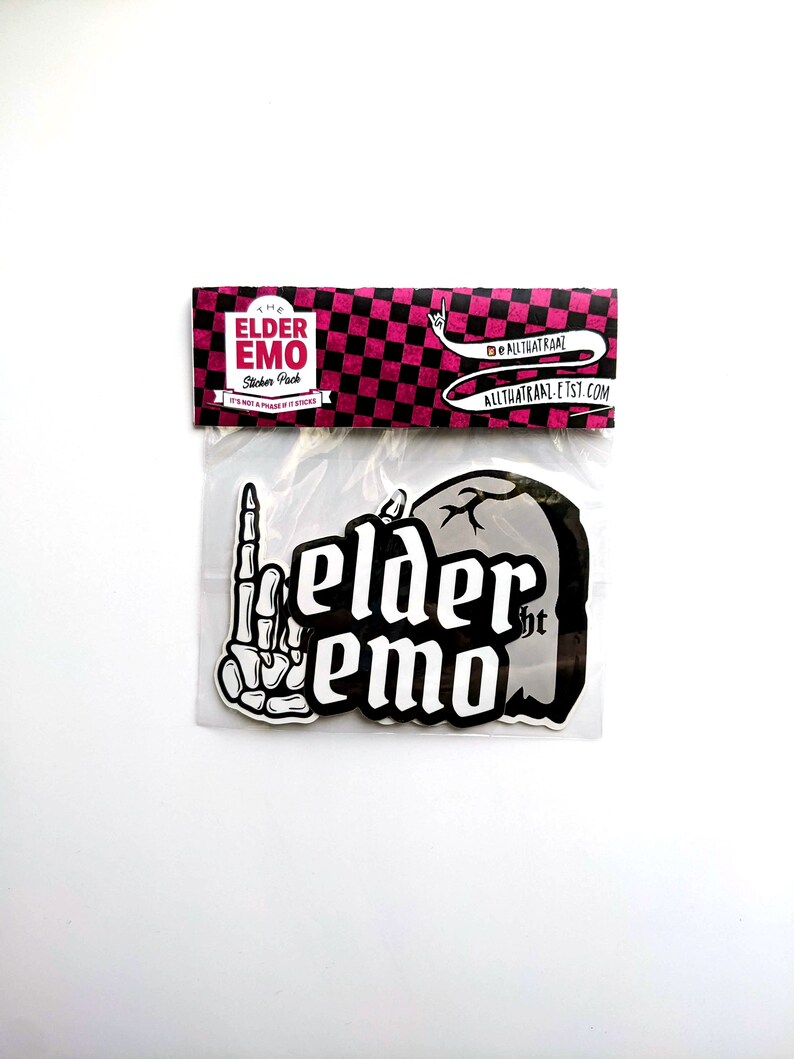 Elder Emo Sticker Pack for Water Bottle Vinyl Stickers for - Etsy