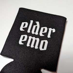 Elder Emo Can Cooler, Emo Beer Cozie, Emo Music Lover, Sceneior Emo ...