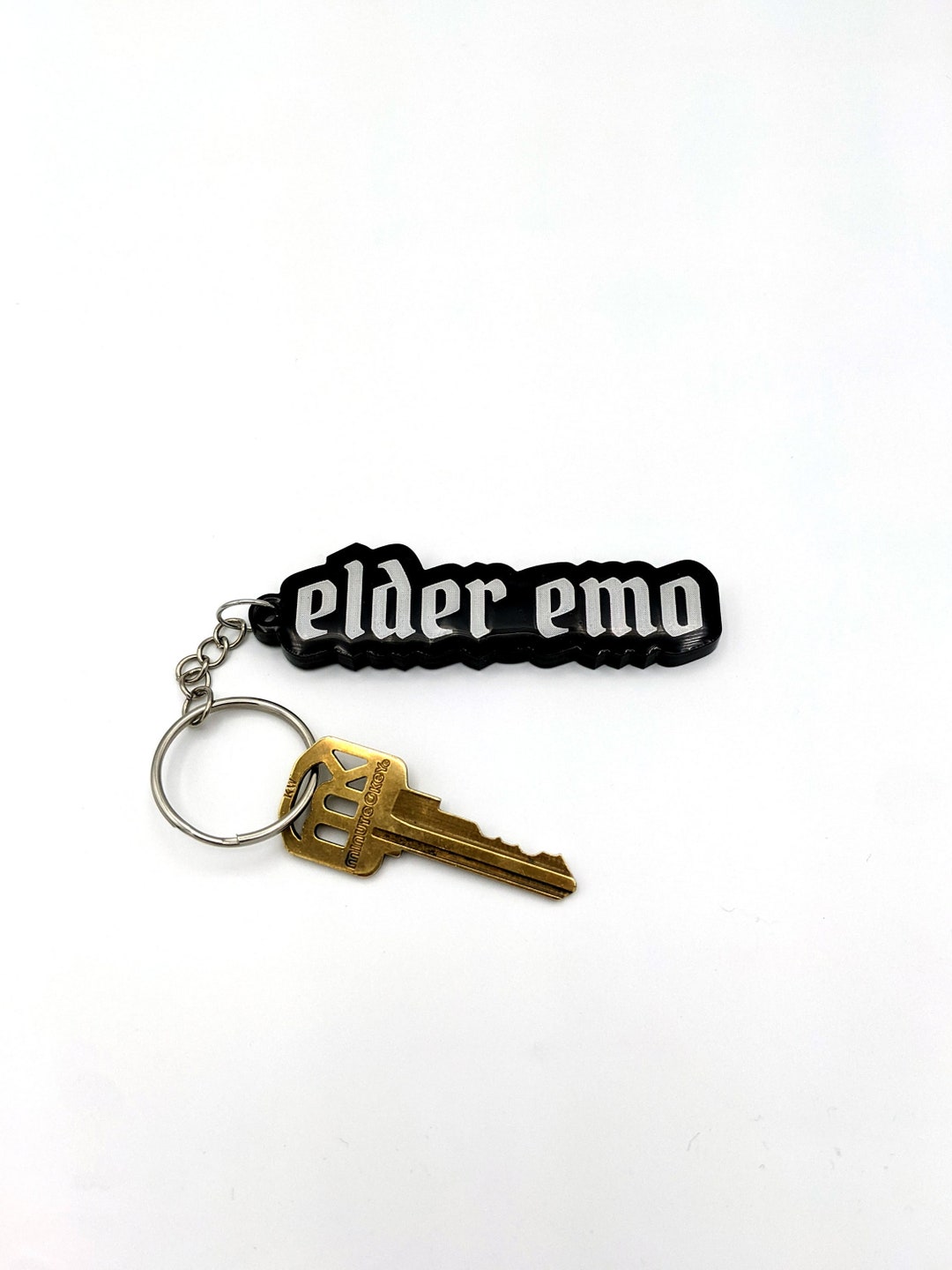 Elder Emo Keychain, Acrylic Keychain Unique, Retired Emo Kid, Emo Music ...