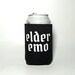 Elder Emo Can Cooler, Emo Beer Cozie, Emo Music Lover, Sceneior Emo ...