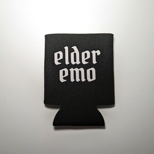 Elder Emo Can Cooler, Emo Beer Cozie, Emo Music Lover, Sceneior Emo ...