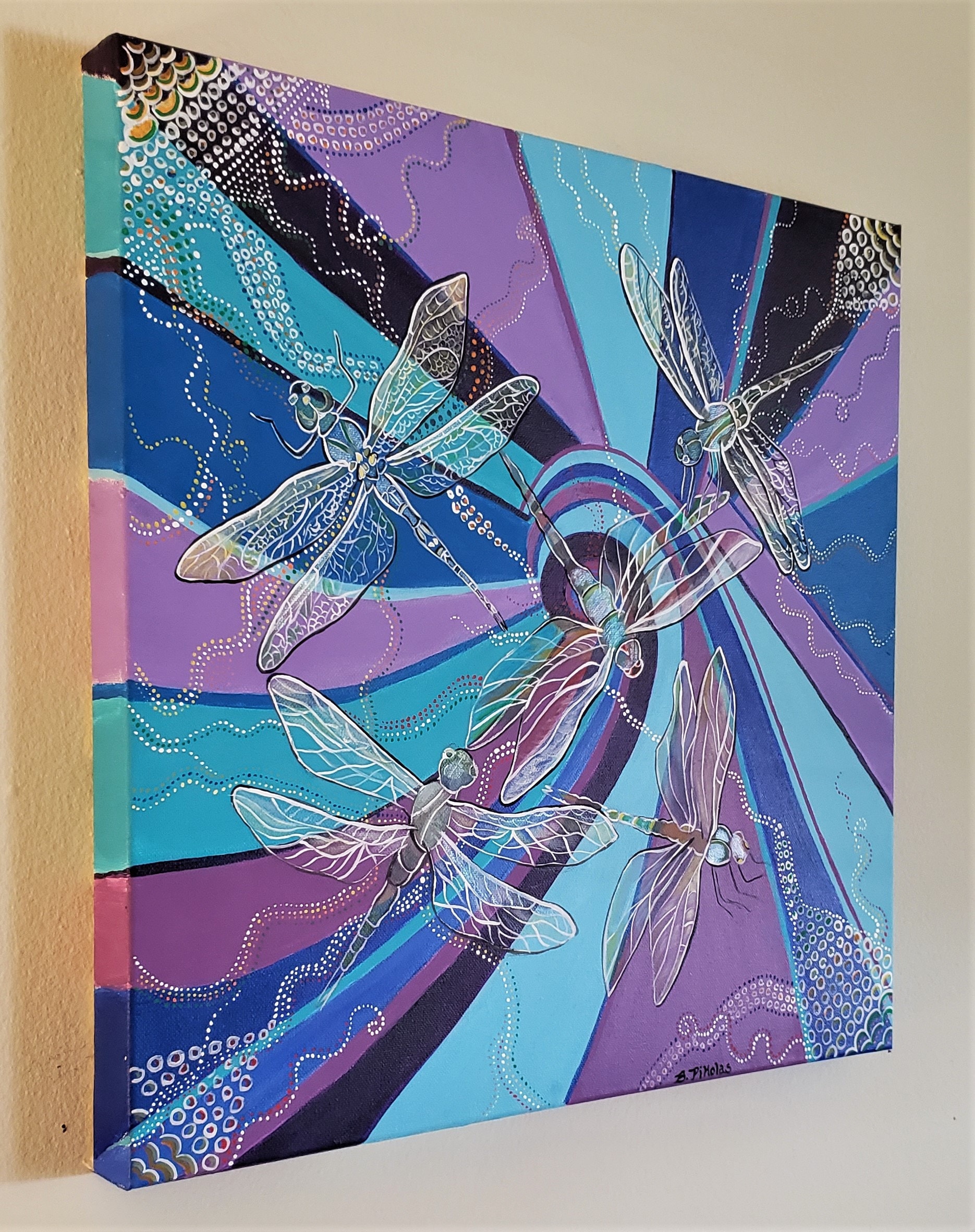 Dragonfly Acrylic Painting